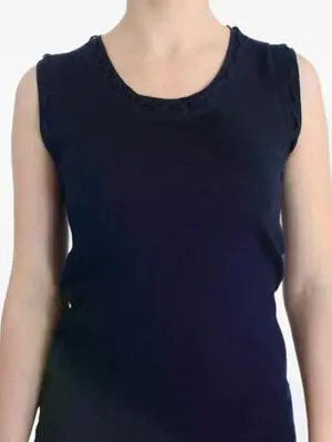 John Galliano Sleeveless Mini Dress With Scallop Trim