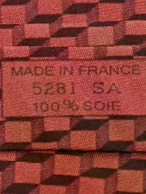 Hermès Geometric Pattern Silk Neck Tie