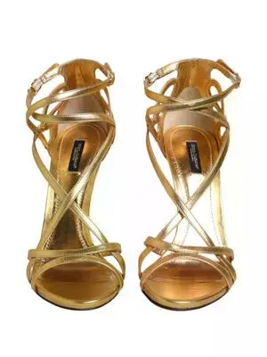 Dolce & Gabbana Keira Strappy Sandals Tone Stiletto Heel
