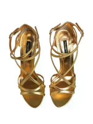 Dolce & Gabbana Keira Strappy Sandals Tone Stiletto Heel