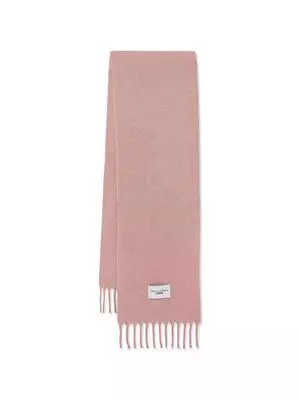 Marc O'polo Fringed Wool Scarf - Pink