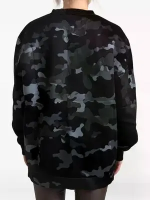 Dolce & Gabbana Camouflage Logo Print Crew Neck Sweater