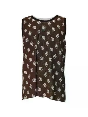 Dolce & Gabbana Monogram Logo Plaque Vest