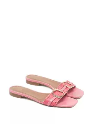 MALONE SOULIERS Gena Buckle-detail Flat Sandals