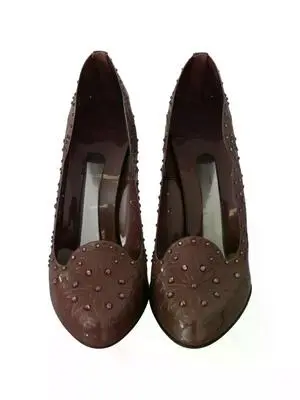 Dolce & Gabbana Floral Crystal-embellished Pumps - Brown