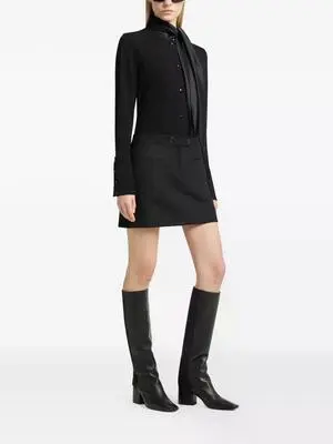 COURREGES Satin-scarf Jersey Shirt