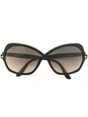 TOM FORD Rosemin Butterfly Oversize-frame Sunglasses - Black