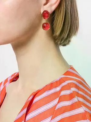GOOSSENS Two Cabochon Earrings
