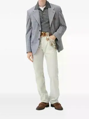 Versace Embellished Straight-leg Jeans