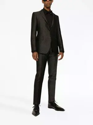 Dolce & Gabbana Martini-fit Jacquard Single-breasted Suit