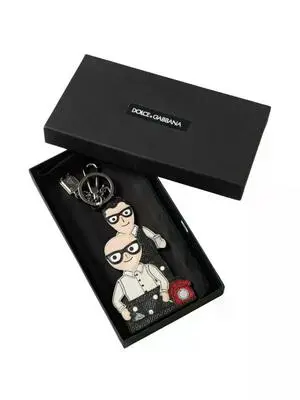 Dolce & Gabbana Dgfamily Logo-plaque Keychain