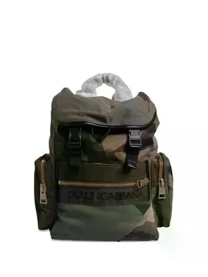 Dolce & Gabbana Patchwork Camouflage Backpack