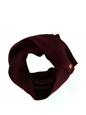 Dolce & Gabbana Logo-plaque Rib-knit Scarf