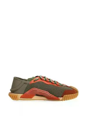 Dolce & Gabbana Low-top Sneakers With Mesh And Suede Accents