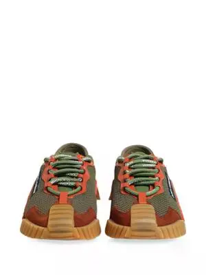 Dolce & Gabbana Low-top Sneakers With Mesh And Suede Accents