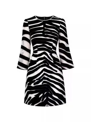 Dolce & Gabbana Zebra Print A-line Mini Dress