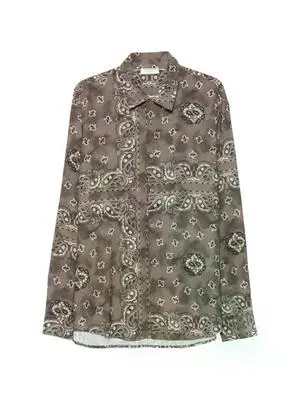 YES LONDON Paisley-pattern Long-sleeves Shirt