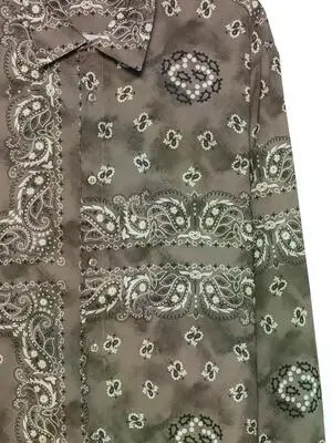 YES LONDON Paisley-pattern Long-sleeves Shirt