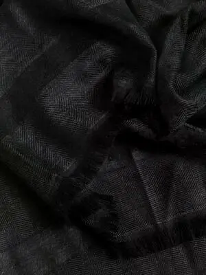 Dolce & Gabbana Herringbone-pattern Fringed Scarf