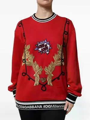 Dolce & Gabbana Embellished Crewneck Sweatshirt
