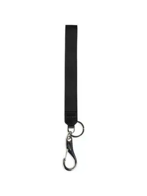 Dolce & Gabbana Logo-print Crown-motif Keyring - Black