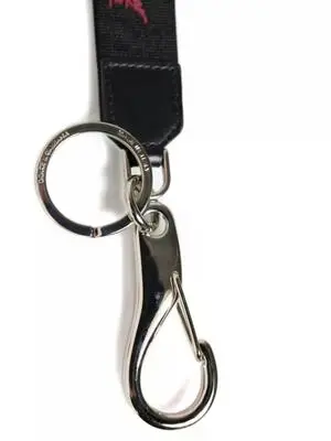 Dolce & Gabbana Logo-print Crown-motif Keyring