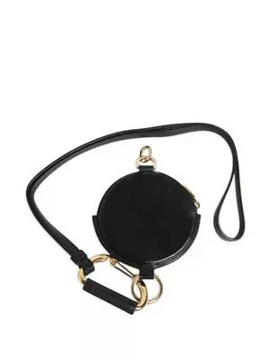 Dolce & Gabbana Dg-plaque Leather Lanyard Wallet