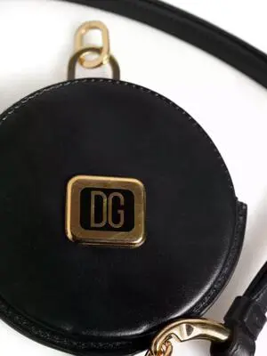 Dolce & Gabbana Dg-plaque Leather Lanyard Wallet