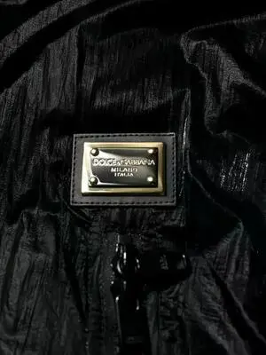 Dolce & Gabbana Logo Plaque Quilted Jacket