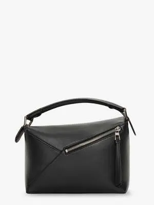 Loewe Puzzle Edge Leather Handbag - Black