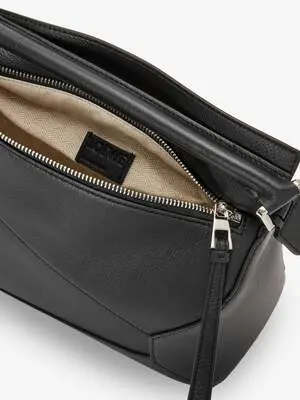 Loewe Puzzle Edge Leather Handbag - Black
