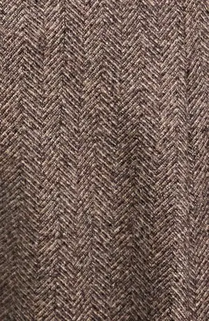 TWP Avery Herringbone Wool Blend Wide Leg Pants - Pinecone Melange