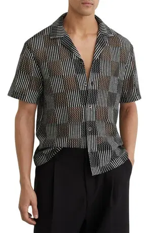 REISS Carlos Striped Polo