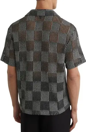 REISS Carlos Striped Polo