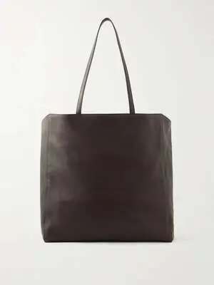 THE ROW Karoline Leather Tote Bag - Brown