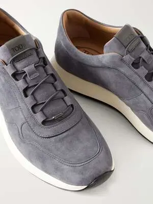 TOD'S Paneled Suede Sneakers