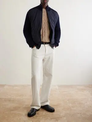 Sease Virgin Wool And Shell Bomber Jacket