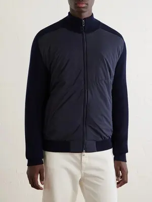 Sease Virgin Wool And Shell Bomber Jacket