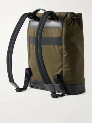Montblanc Panorama Leather-trimmed Shell Backpack