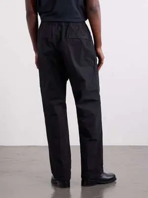 Stone Island Wide-leg Cotton Ripstop Cargo Trousers