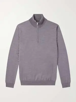 SLOWEAR Zanone Flexwool Half-zip Sweater