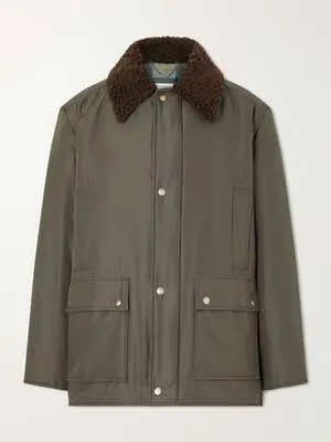 MAISON MARGIELA Hunting Plush-trimmed Shell Jacket - Green