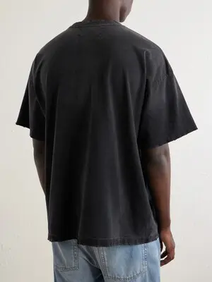 SATOSHI NAKAMOTO Escape Reality Logo-print Cotton-jersey T-shirt