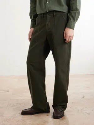 Massimo Alba New Ragata Straight-leg Brushed Cotton Trousers
