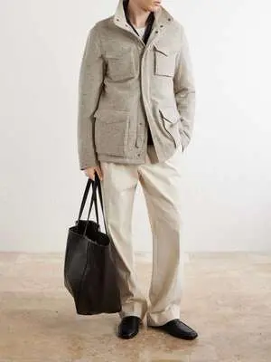 Herno Virgin Wool-tweed Field Jacket