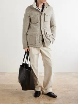 Herno Virgin Wool-tweed Field Jacket