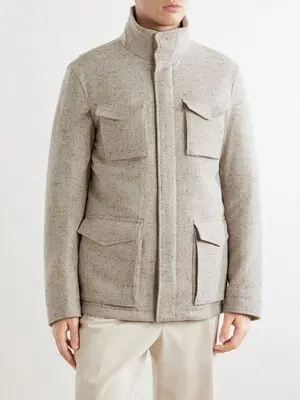 Herno Virgin Wool-tweed Field Jacket