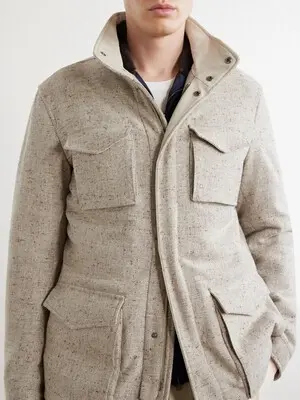 Herno Virgin Wool-tweed Field Jacket
