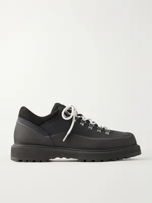Diemme Cornaro Gomma Rubber And Nubuck Sneakers - Black