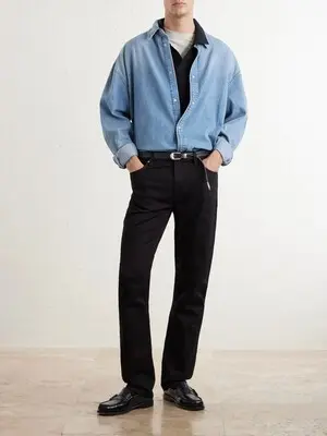 FRAME Modern Straight-leg Jeans - Black